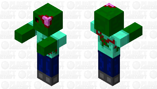 infected zombie Minecraft Mob Skin