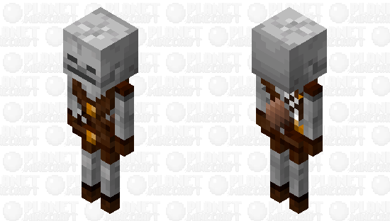 Improved Skeleton Minecraft Mob Skin