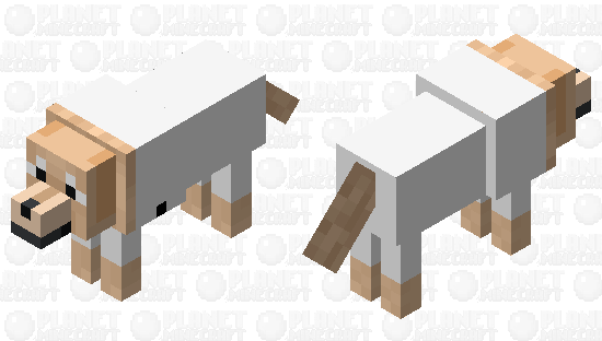 SCP Foundation Professor Kain Pathos Crow (Dog) Minecraft Mob Skin