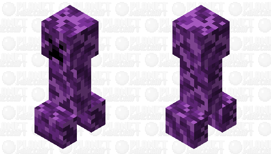 purple creeper Minecraft Mob Skin