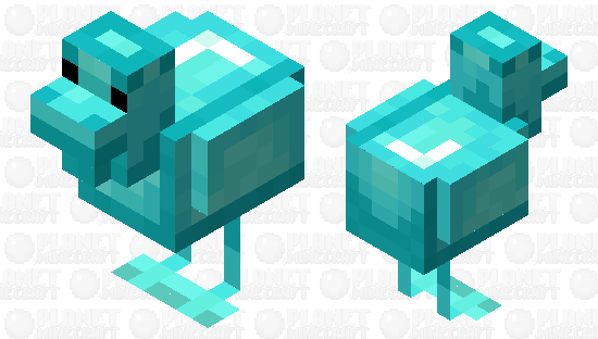 Diamond Block Chicken Minecraft Mob Skin