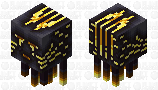 Gilded Blackstone Ghast Minecraft Mob Skin