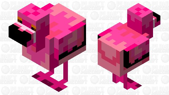 PINK FLAMINGO Minecraft Mob Skin
