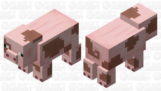 Spotted Pig Minecraft Mob Skin