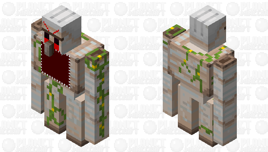 man eating iron golem Minecraft Mob Skin
