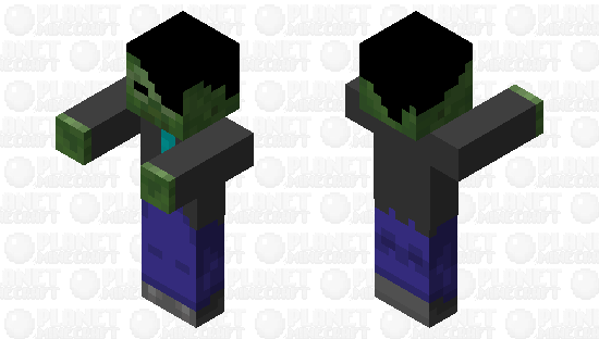 Emo zombie Minecraft Mob Skin