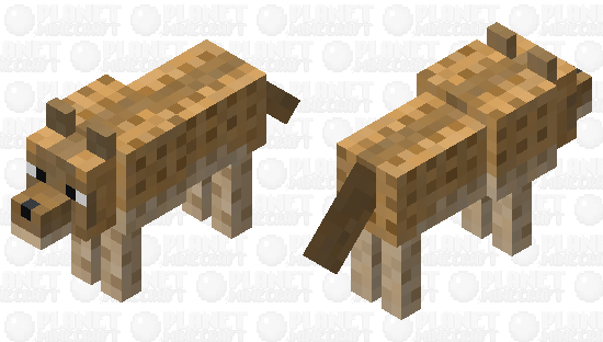 Spotted Hyena Minecraft Mob Skin