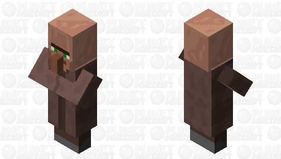 HD Villager Minecraft Mob Skin