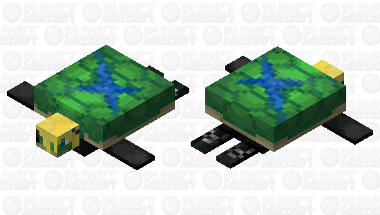 (੭˃ᴗ˂)੭ dimi the turtle !! ☆ Minecraft Mob Skin