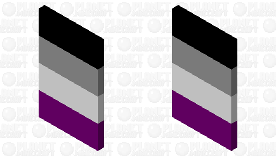 Asexual Pride Flag Minecraft Mob Skin