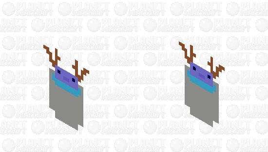 Blue Axolotl Bucket Minecraft Mob Skin