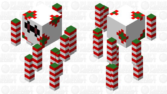 the Candycane Blaze Minecraft Mob Skin