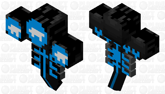 Blockbench wither Minecraft Mob Skin