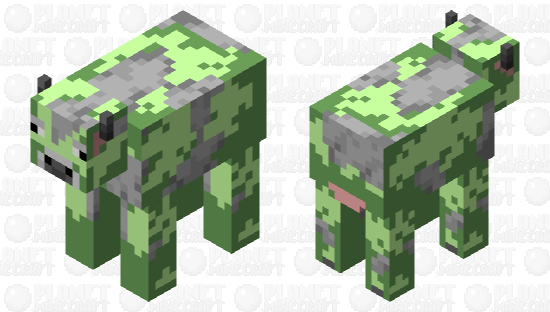 Mint Cow Minecraft Mob Skin