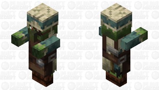 Snow Zombie Weaponsmith Minecraft Mob Skin