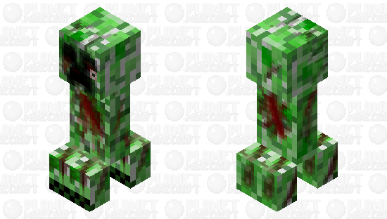 Horror Creeper Minecraft Mob Skin