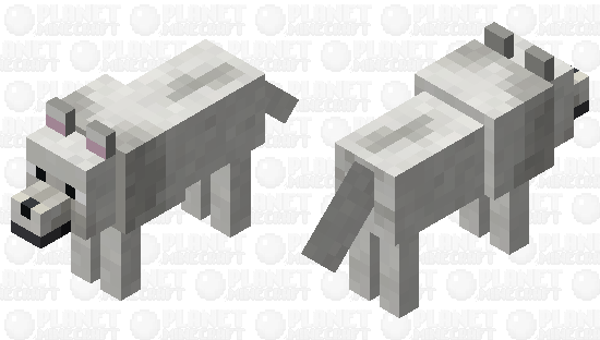 New Dire Wolf Minecraft Mob Skin