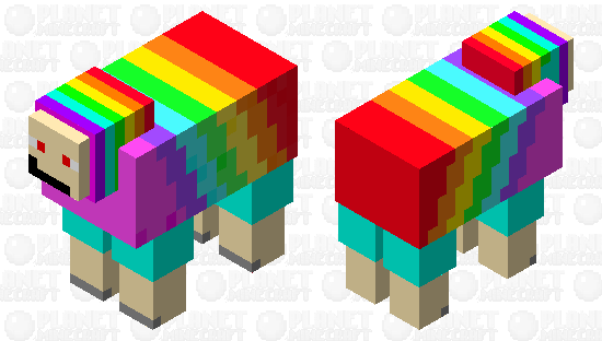 rainbou sheep Minecraft Mob Skin
