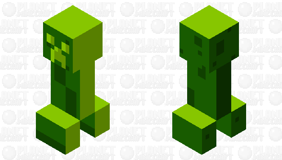 Creeper neon Minecraft Mob Skin