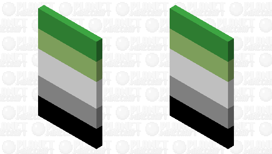 Aromantic Pride Flag Minecraft Mob Skin