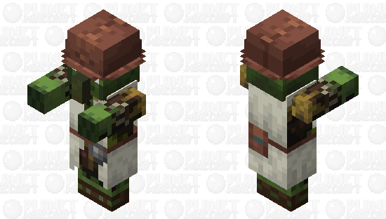 Jungle Zombie Shepherd Minecraft Mob Skin