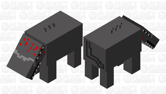 Red Death Dragon Minecraft Mob Skin