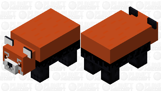 Red Panda Panda Minecraft Mob Skin