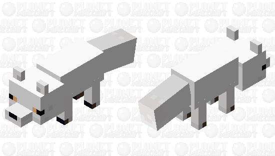 Arctic Fox(winter) Minecraft Mob Skin