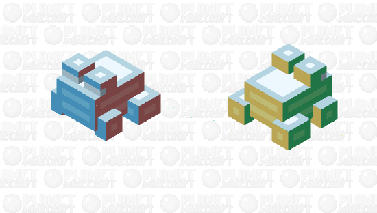 BlockBench Frog Minecraft Mob Skin