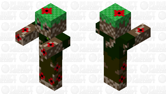 Soil Stalker Zombie variant Minecraft Mob Skin