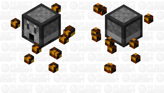 Dispenser Blaze (fire charge version) Minecraft Mob Skin