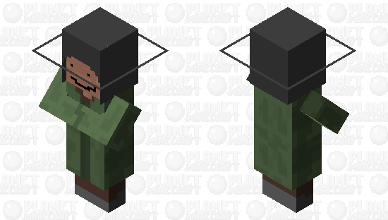 happy noseless winter villager Minecraft Mob Skin