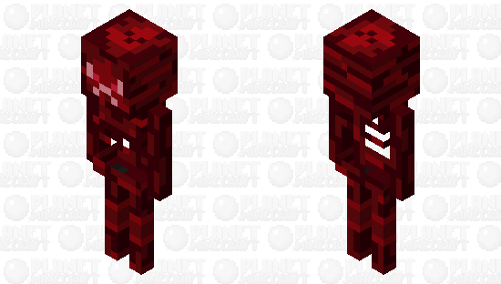 Angry Skeleton Minecraft Mob Skin