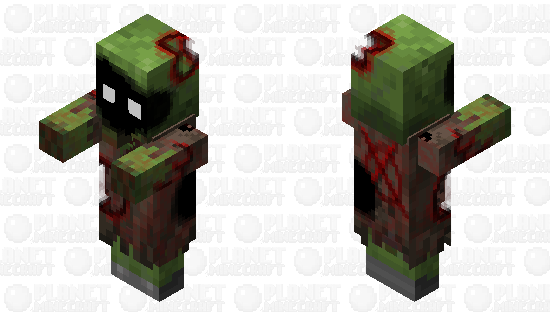 Demon-Infected Villager Minecraft Mob Skin
