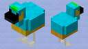 Parrot Chicken (Blue) Minecraft Mob Skin