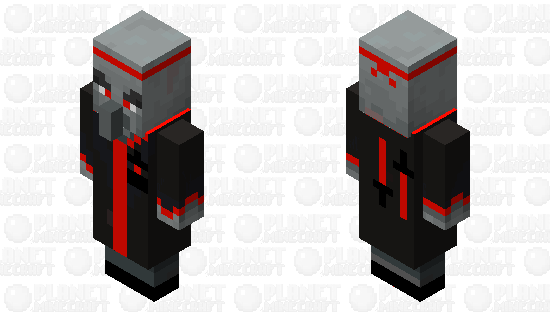 Crimson Cult Evoker Minecraft Mob Skin