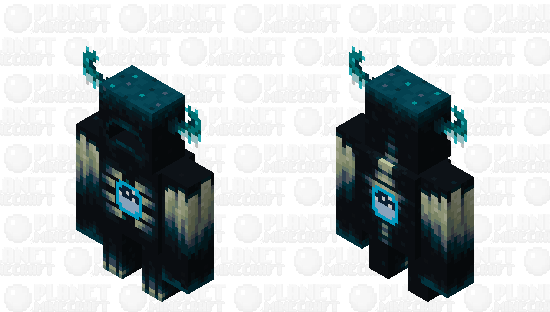 cool warden Minecraft Mob Skin