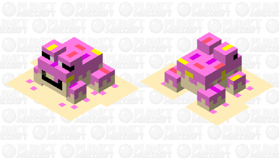 freaky cake frog Minecraft Mob Skin