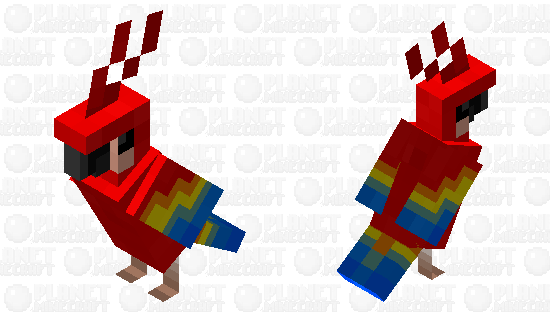 cool parrot Minecraft Mob Skin