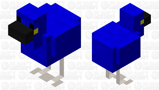 Parrot Chicken (Blue) Minecraft Mob Skin