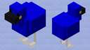 Parrot Chicken (RedBlue) Minecraft Mob Skin