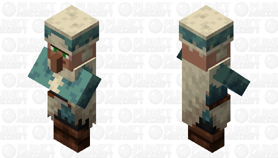 1.14 Snowy Villager Minecraft Mob Skin