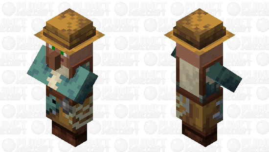 1.14 Snowy Fisherman Minecraft Mob Skin