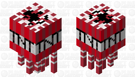 TNT ghast Minecraft Mob Skin