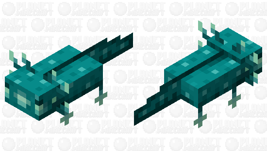 Glowxolotl Minecraft Mob Skin
