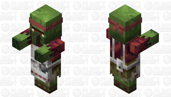 1.14 Savanna Zombie Butcher Minecraft Mob Skin