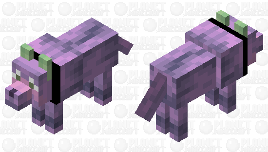 Spike ~ Dog - Twilight Sparkle Minecraft Mob Skin