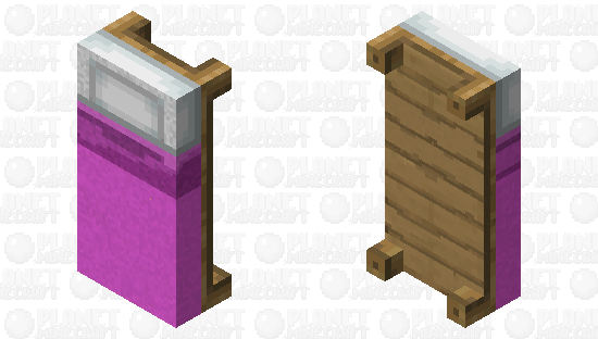 Realistic Pink Bed Minecraft Mob Skin