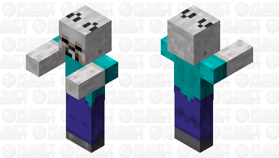 Wombie (Wolf Zombie) Minecraft Mob Skin