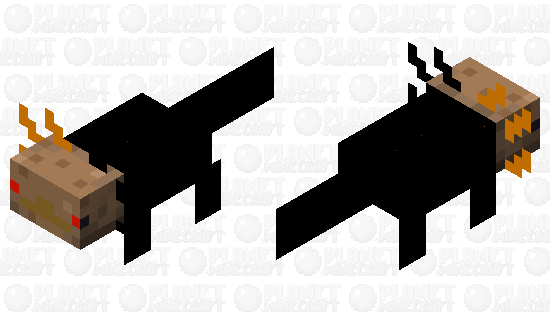 Evil Business axolotl Minecraft Mob Skin